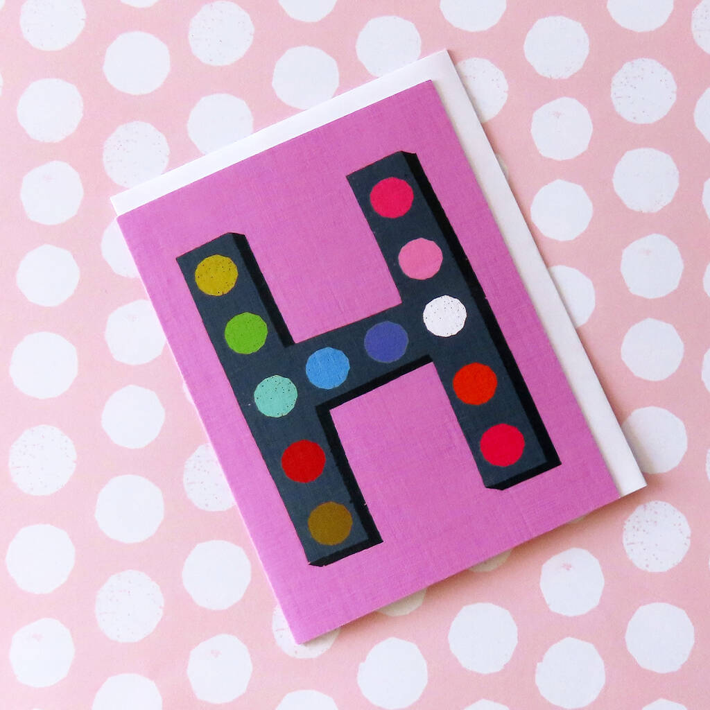 Mini H Alphabet Card By Kali Stileman Publishing