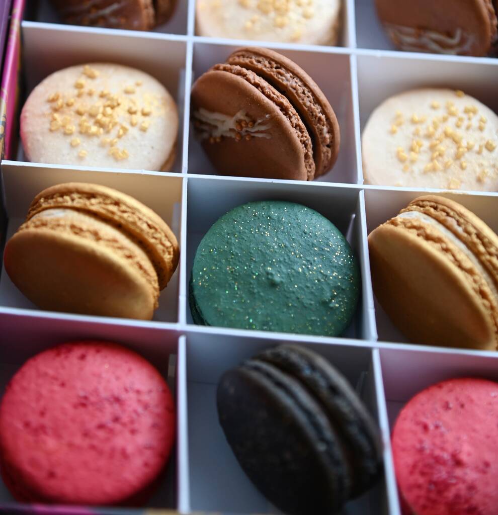 Festive Favourites Macaron Gift Box By Mademoiselle Macaron