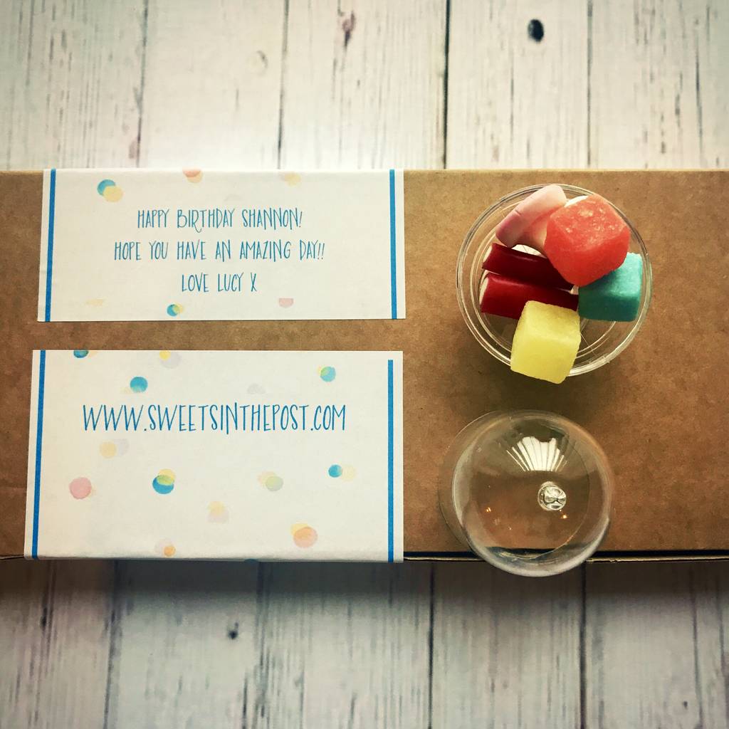 Happy Birthday Personalised Dotty Sweet Box By Sweets In The Post ...