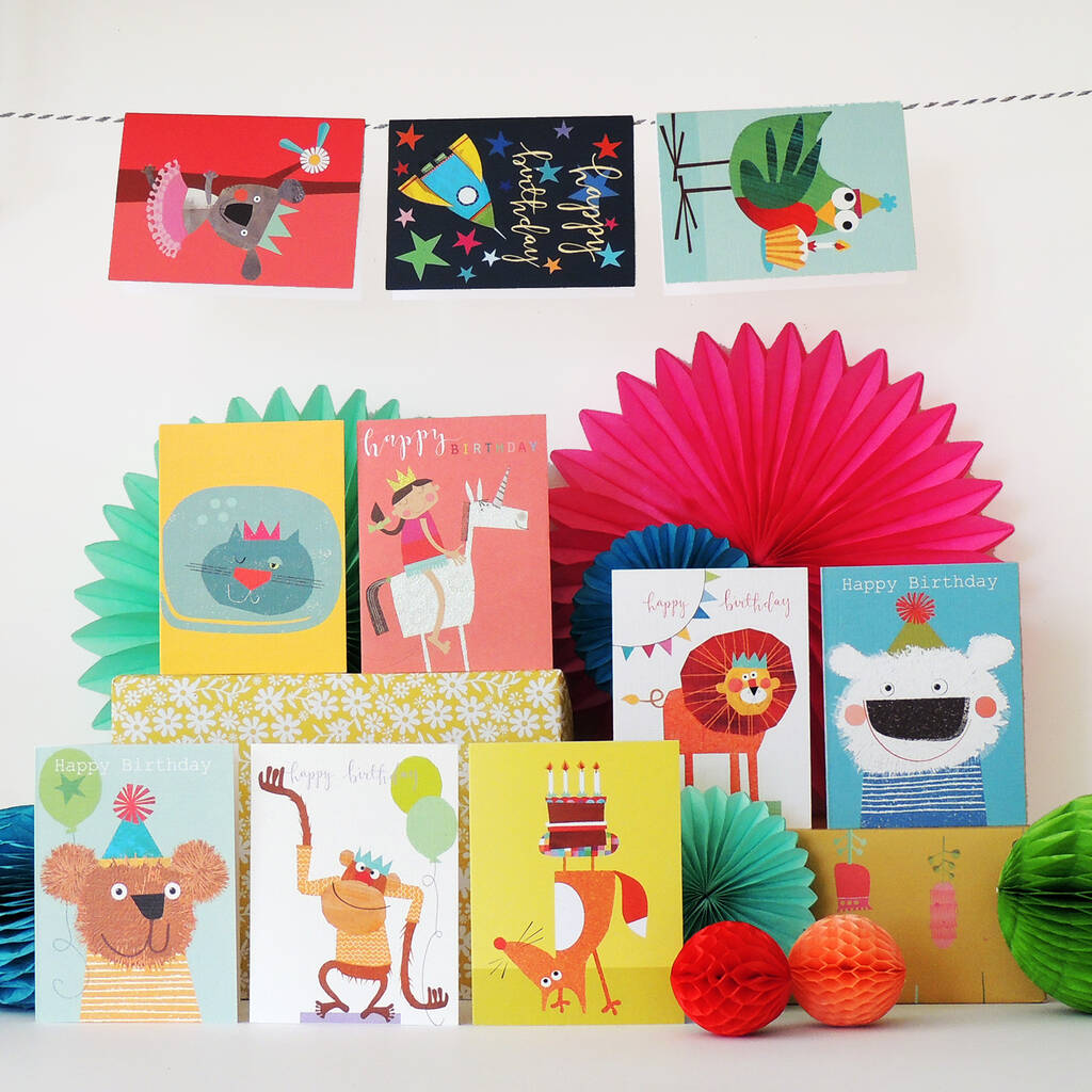 Mini Mixed Childrens' Greetings Cards Pack By Kali Stileman Publishing ...