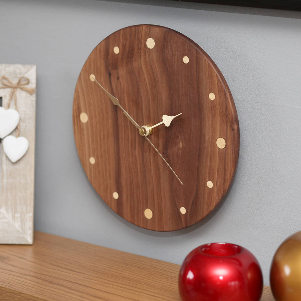 Handmade Wood Wall Clock By Red Berry Apple Notonthehighstreet Handmade Wood Wall Clock By Red Berry Apple Notonthehighstreet