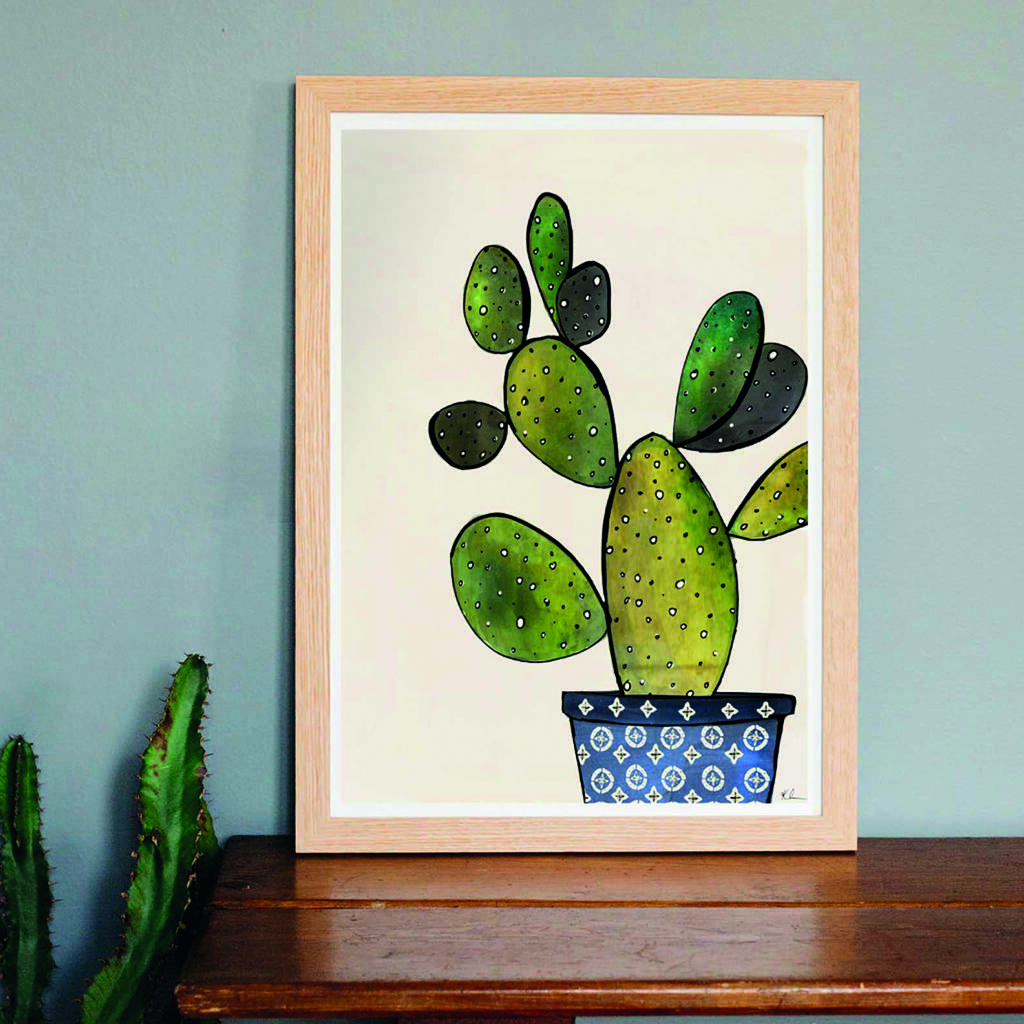 Cactus Fine Art Print By Katie Cardew