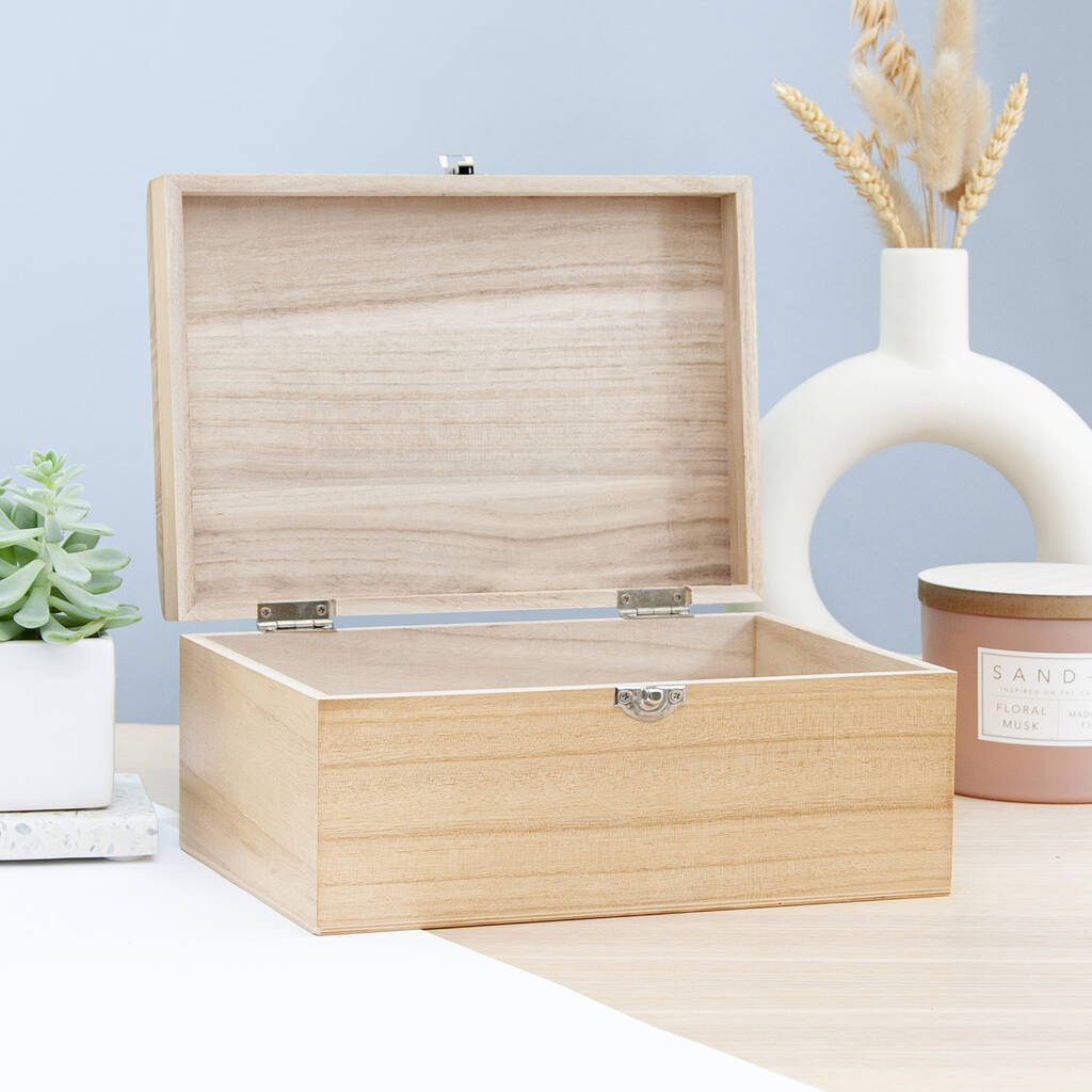 Personalised In Loving Memory Luxury Keepsake Chest By JUNGLEY ...