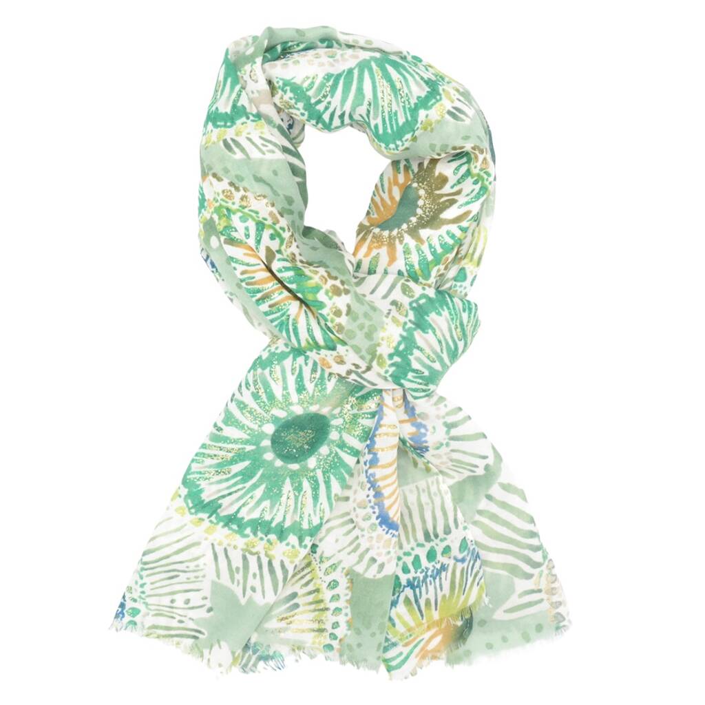 Metallic Abstract Petal Scarf By My Posh Shop | notonthehighstreet.com