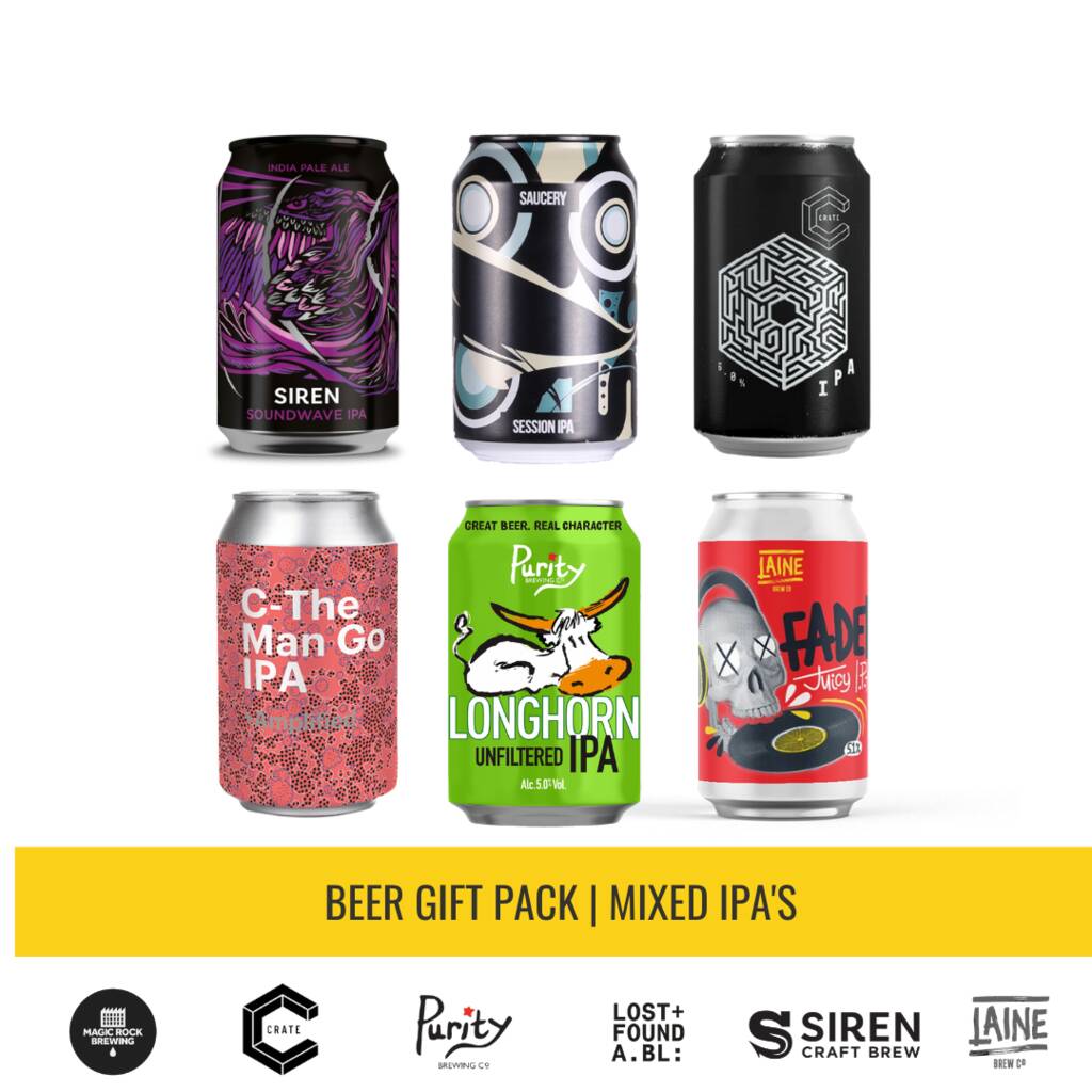Mixed Ipa Gift Pack By All About The Beer | notonthehighstreet.com