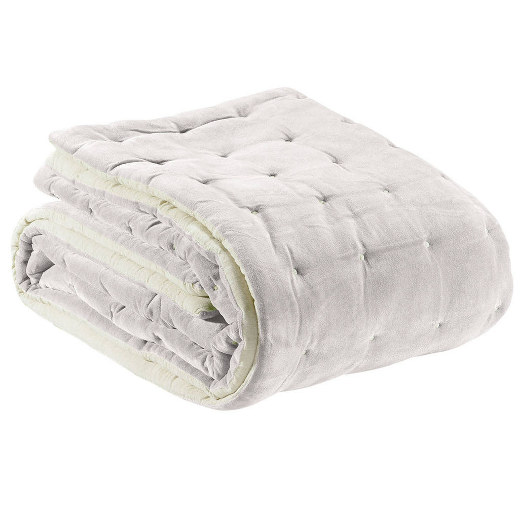 quilted velvet throw by idyll home | notonthehighstreet.com