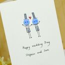 Personalised 'button Wedding' Handmade Card By Hannah Shelbourne ...
