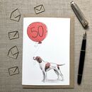 Personalised English Pointer Birthday Card By Have A Gander ...