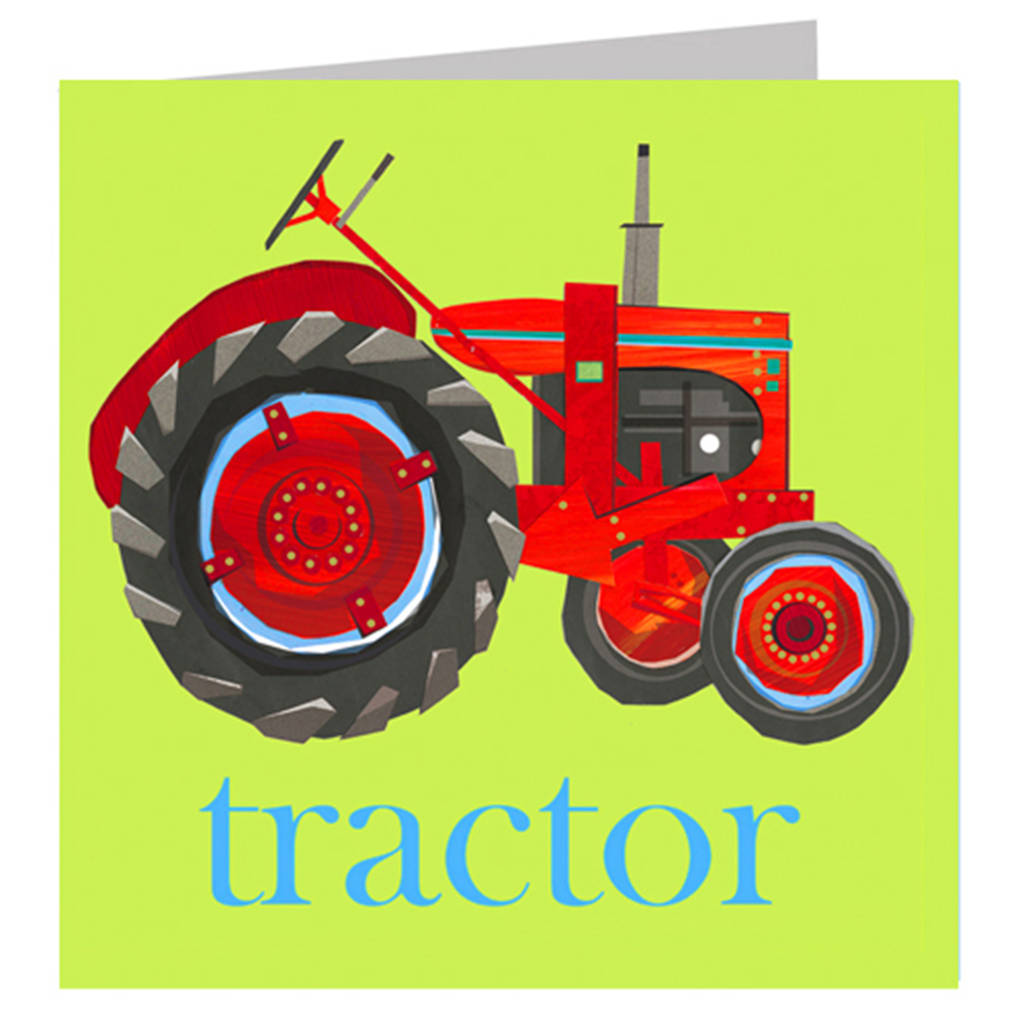red tractor card by kali stileman publishing | notonthehighstreet.com