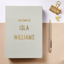 Personalised Gold Foil Name A5 Notebook By Posh Totty Designs Creates ...