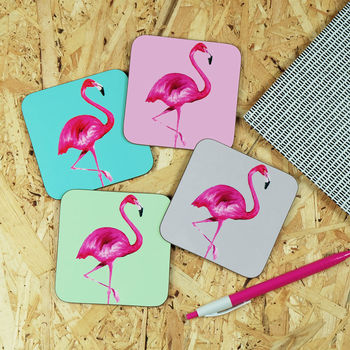 Flamingo Coaster By Paper Plane | notonthehighstreet.com