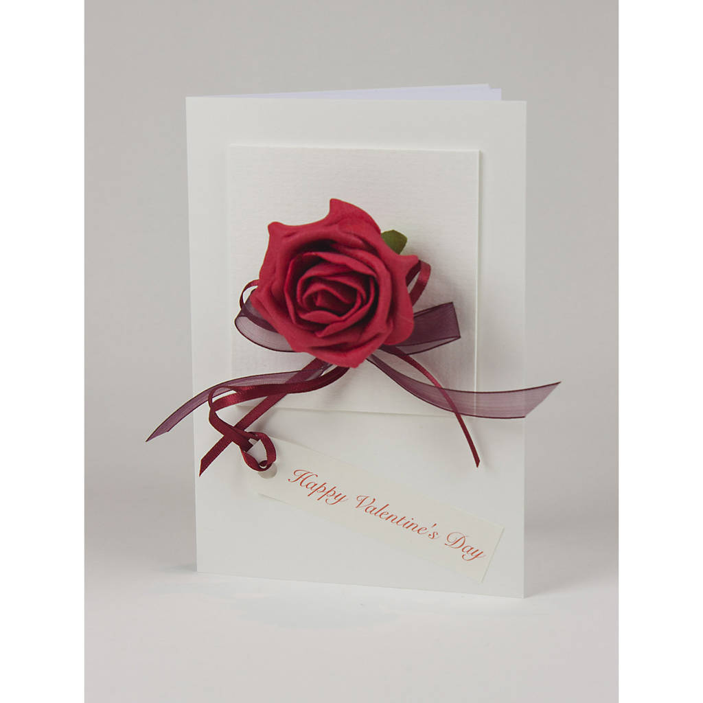 Red Rose Luxury Valentine Card By Karrie Barron | notonthehighstreet.com