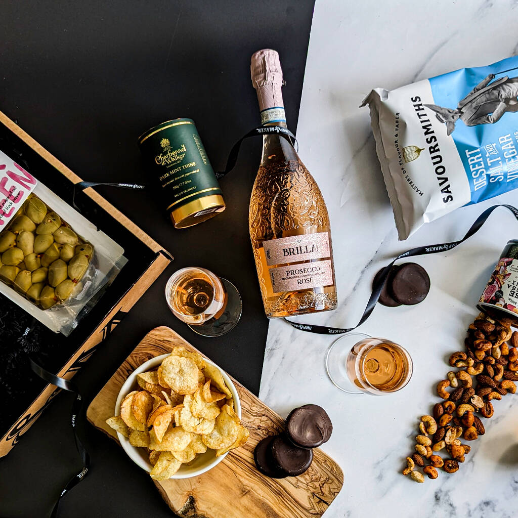 Vegan Prosecco And Treats Gift Set By IMP & MAKER