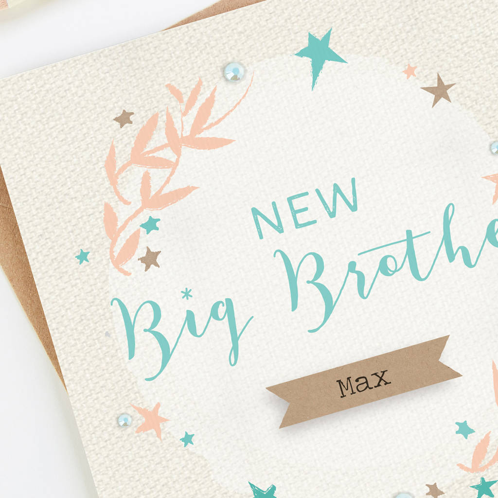 New Big Brother Card Personalised By Loom Weddings Notonthehighstreet new-big-brother-card-personalised-by-loom-weddings-notonthehighstreet