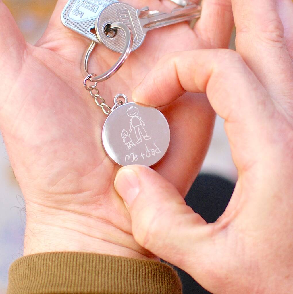 daddy and me keyring by penelopetom | notonthehighstreet.com