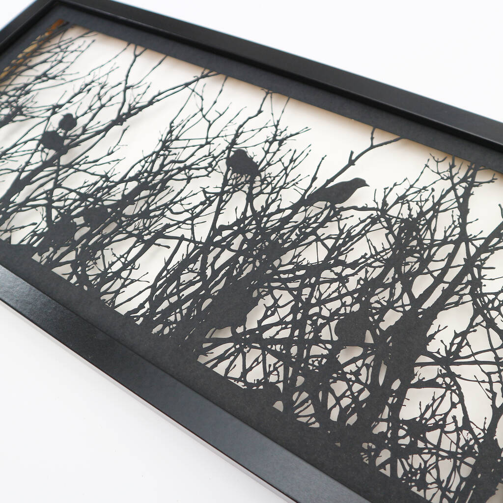 papercut picture of birds nesting landscape artwork by for me & for you ...