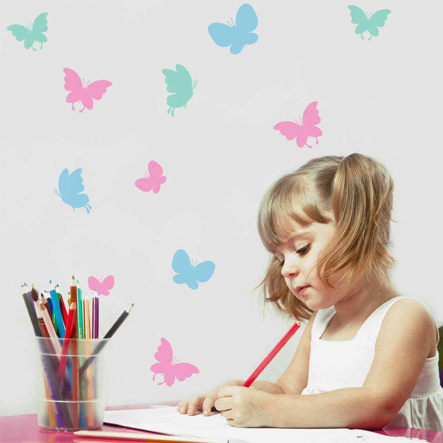 Butterflies Set Wall Sticker By Sirface Graphics