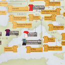 Personalised European Football Grounds Scratch Poster By Maps ...