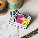'thready, Steady, Sew' Enamel Keyring By Of Life & Lemons ...