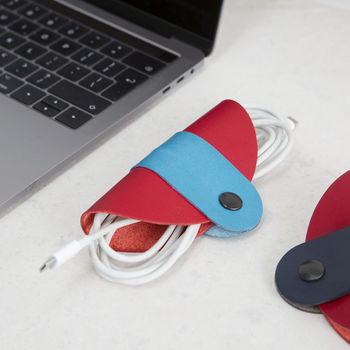 Large Leather Cable Organiser By Johny Todd | notonthehighstreet.com