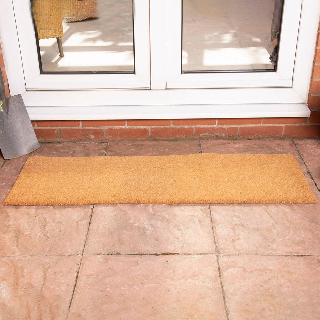 Malham Plain Natural Coir Door Mat By Dibor