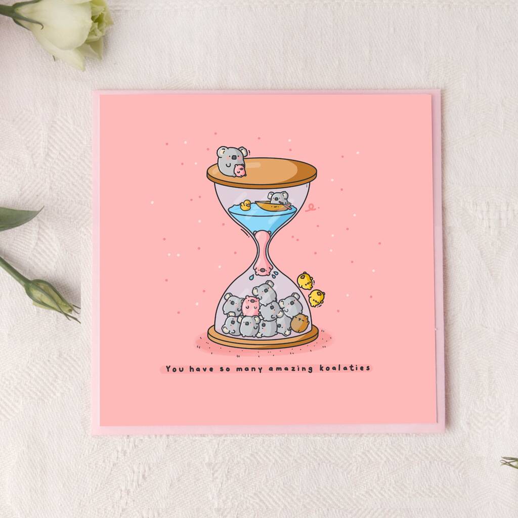 Cute Koala Greetings Card By Toastedink
