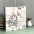 New Home Postcode Map Print On Wood By Northern Logic ...