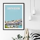 South Devon, The English Riviera Art Print By Natalie Ryan Design ...