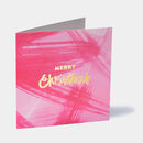 Pink Merry Christmas Greeting Card By Taab London | notonthehighstreet.com