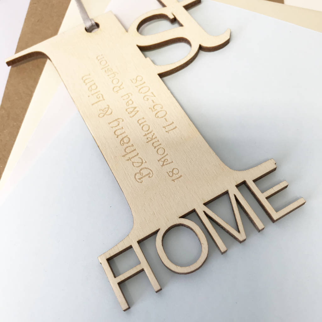 personalised first home card by hickory dickory designs ...