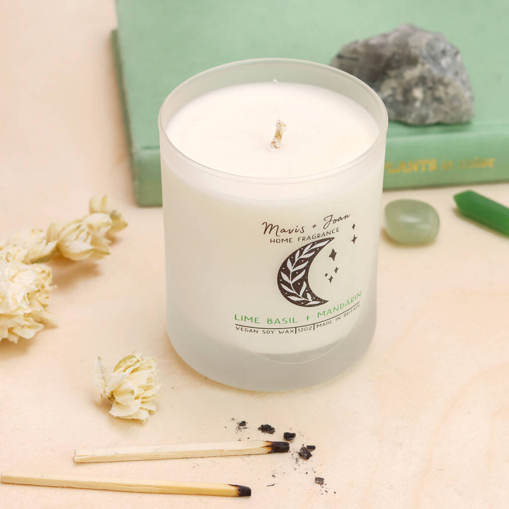 Lime Basil And Mandarin Scented Soy Wax Candle By Rebecca Kitching ...