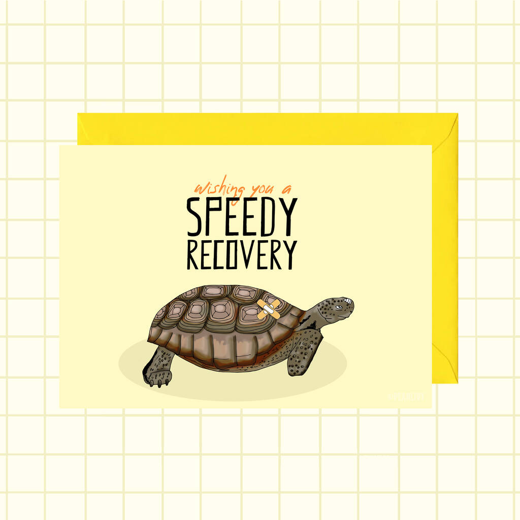 Speedy Recovery Get Well Soon Card By Pearl Ivy