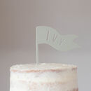 Personalised Name Flag Cake Topper By Fira Studio | notonthehighstreet.com