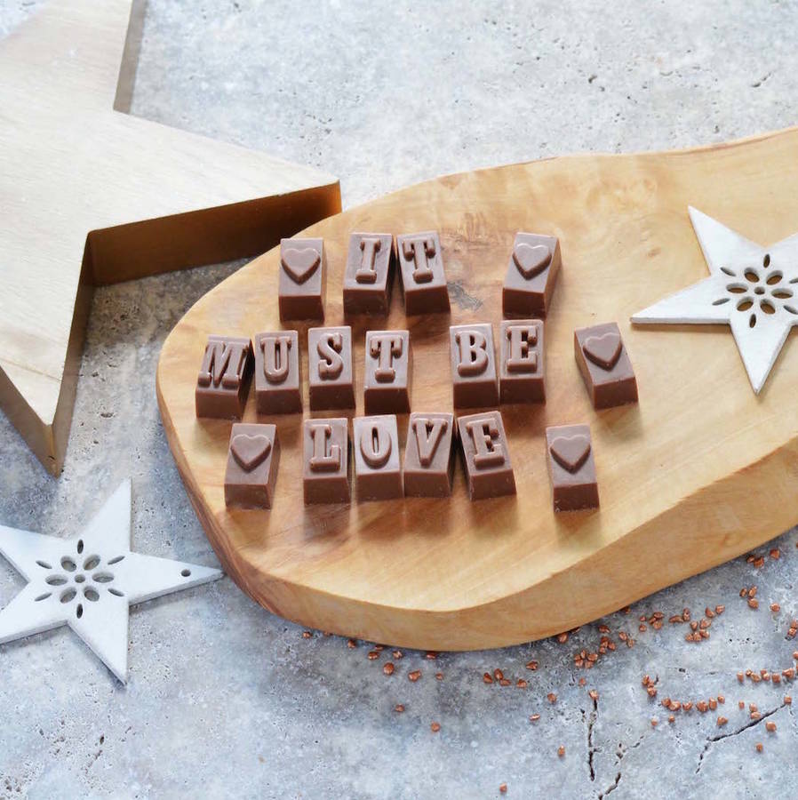 romantic chocolate love letter by morse toad | notonthehighstreet.com