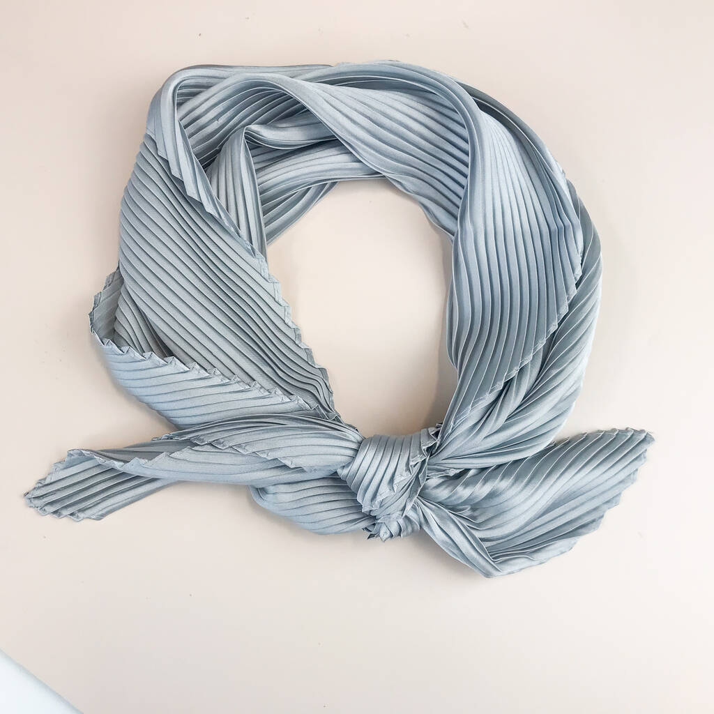 Elegant Folded Silk Scarf By GY Studios