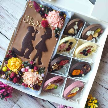 Personalised 'proposal' Chocolate Engagement Gift By The Unique ...