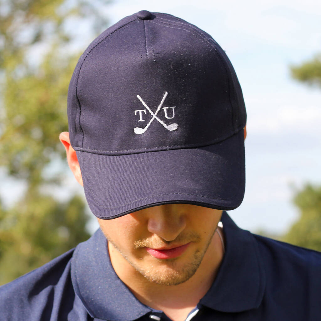Personalised Golf Clubs Cap Hat Gift For Him By That s Nice That
