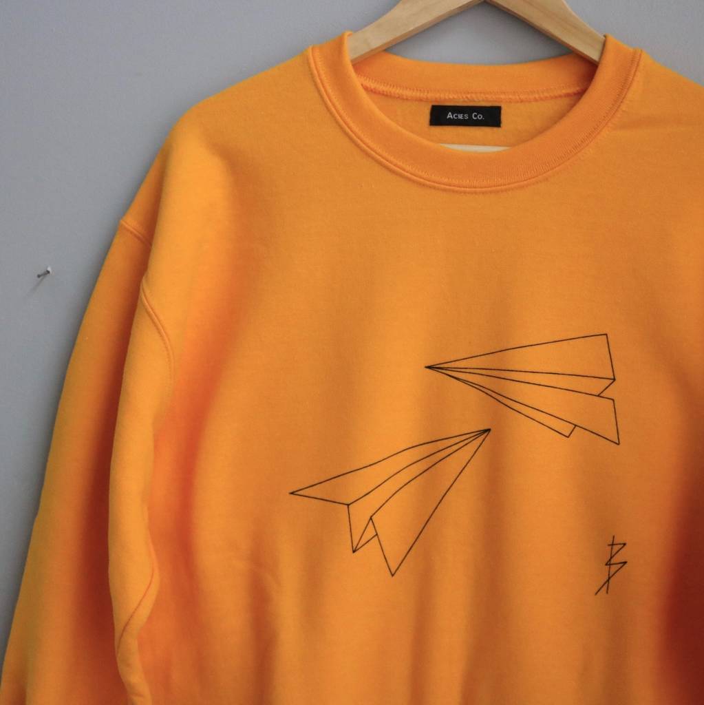 origami paper plane sweatshirt by acies co | notonthehighstreet.com