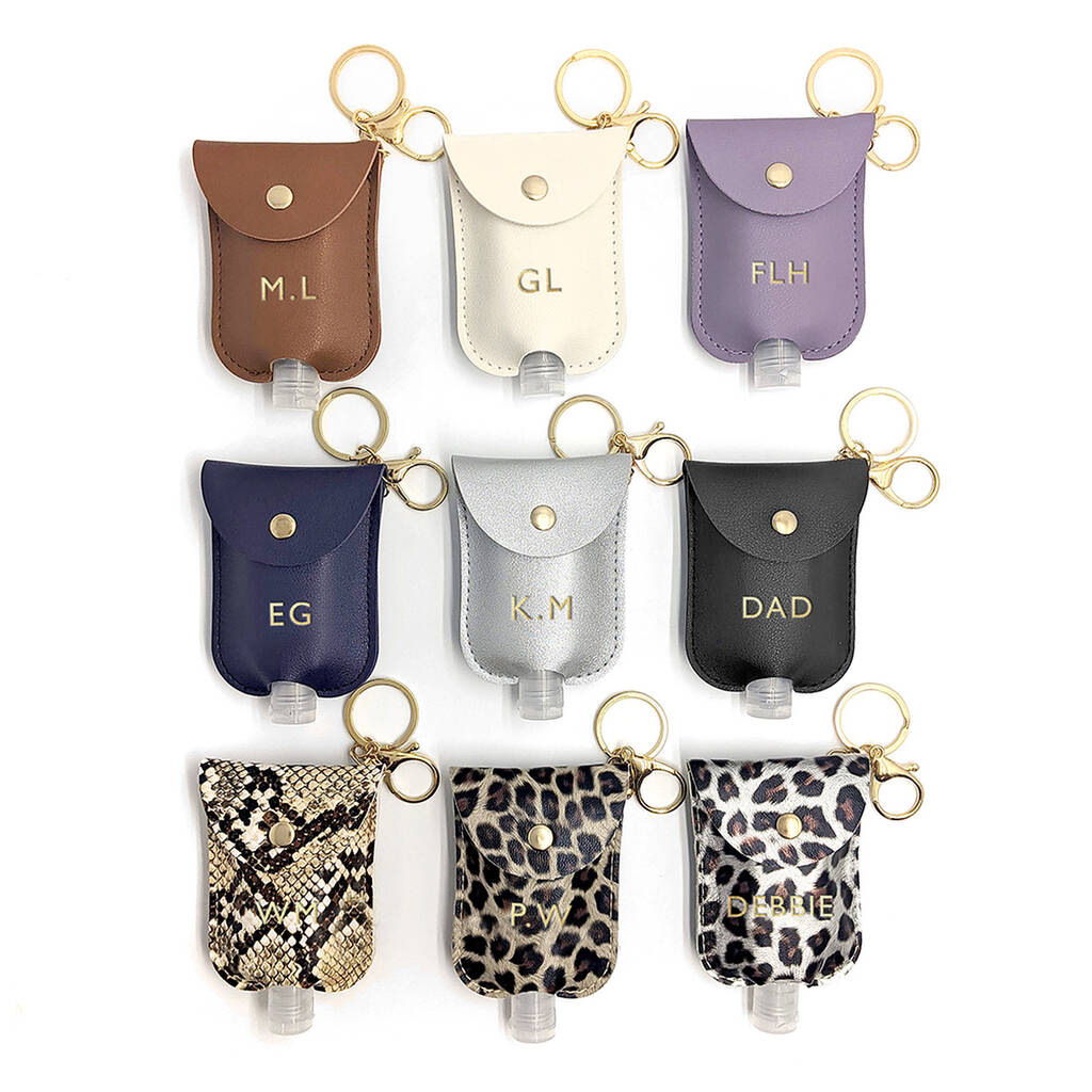Personalised Hand Sanitizer Key Ring Gift By Bella Personalised Gifts