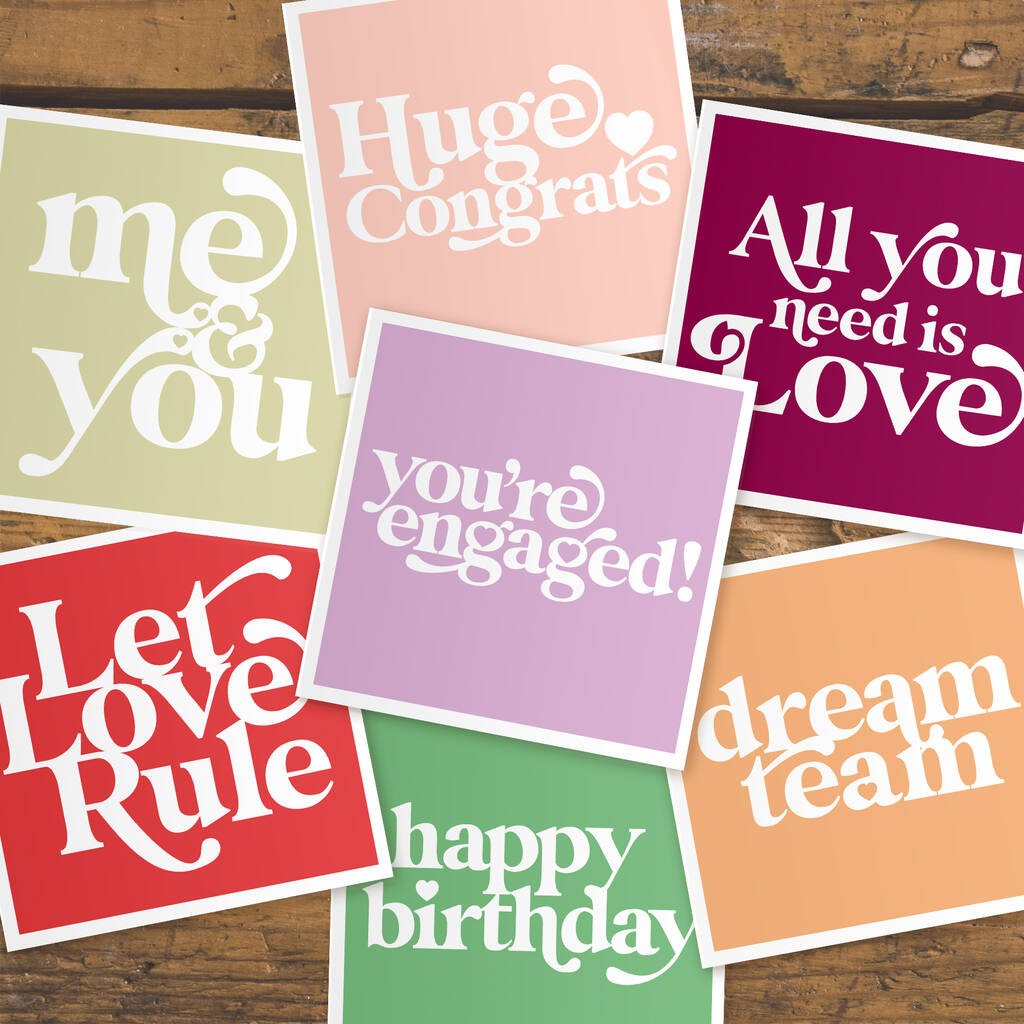 Personalised Couple's Playing Card Letterbox Gift Set By Hands & Hearts ...