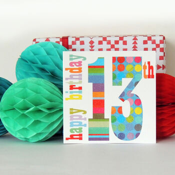 Sparkly 13th Birthday Card By Kali Stileman Publishing ...