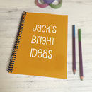 Personalised Bright Ideas Note Book By From You To Me ...