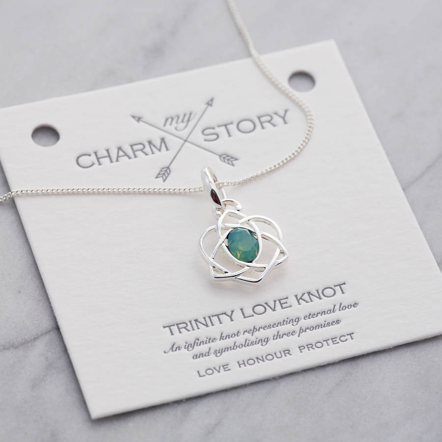 My Charm Story Trinity Love Knot Necklace By J&S Jewellery ...