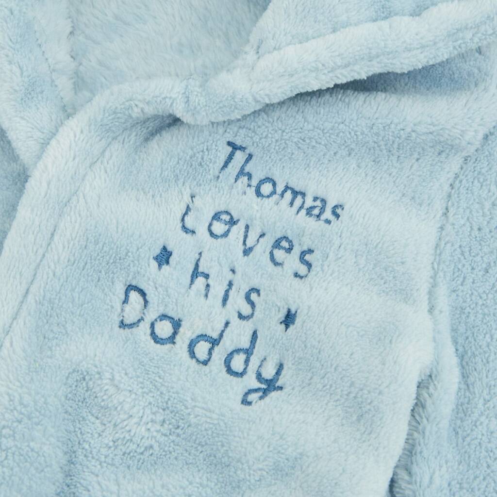 Loves His Daddy Robe Blue By My 1st Years | notonthehighstreet.com