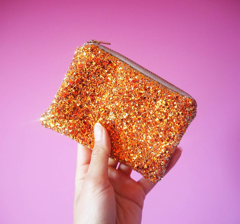 sparkly glitter coin purse by suki sabur designs | notonthehighstreet.com