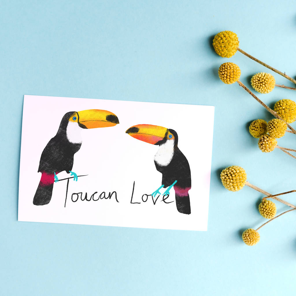 toucan love card by so close | notonthehighstreet.com