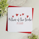 Mother Of The Bride Personalised Wedding Card By Parsy Card Co ...
