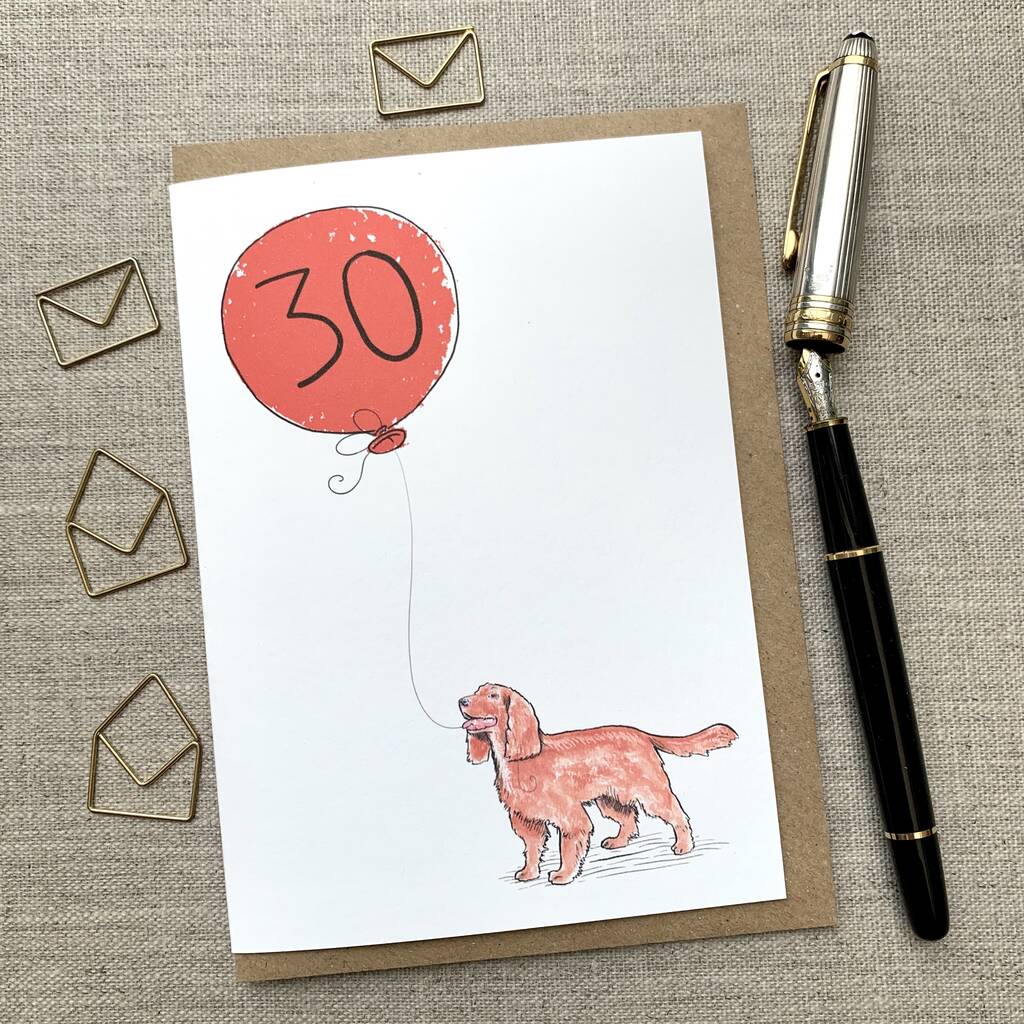 Personalised Cocker Spaniel Birthday Card By Have a Gander ...