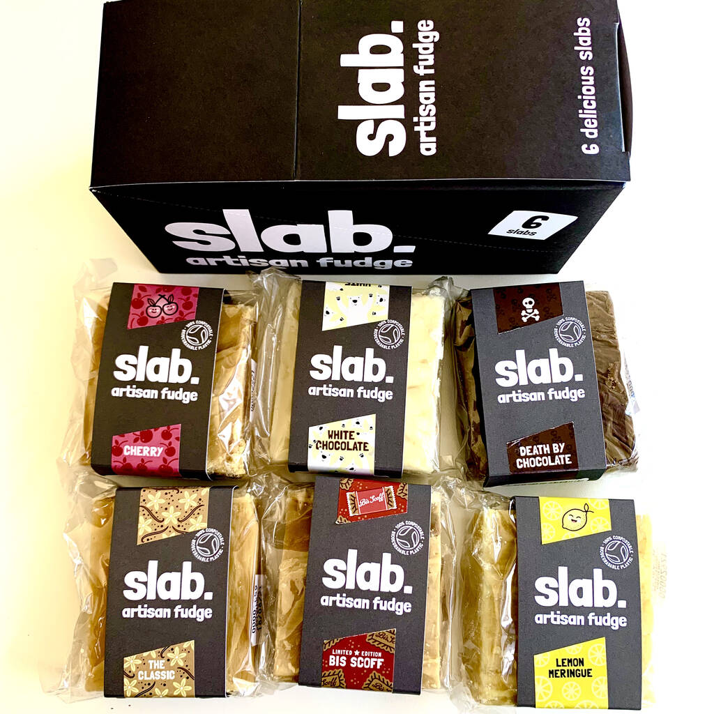 Six Dairy Fudge Slab Display Box By Slab Artisan Fudge ...