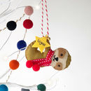 personalised sloth christmas tree decoration by miss shelly designs ...